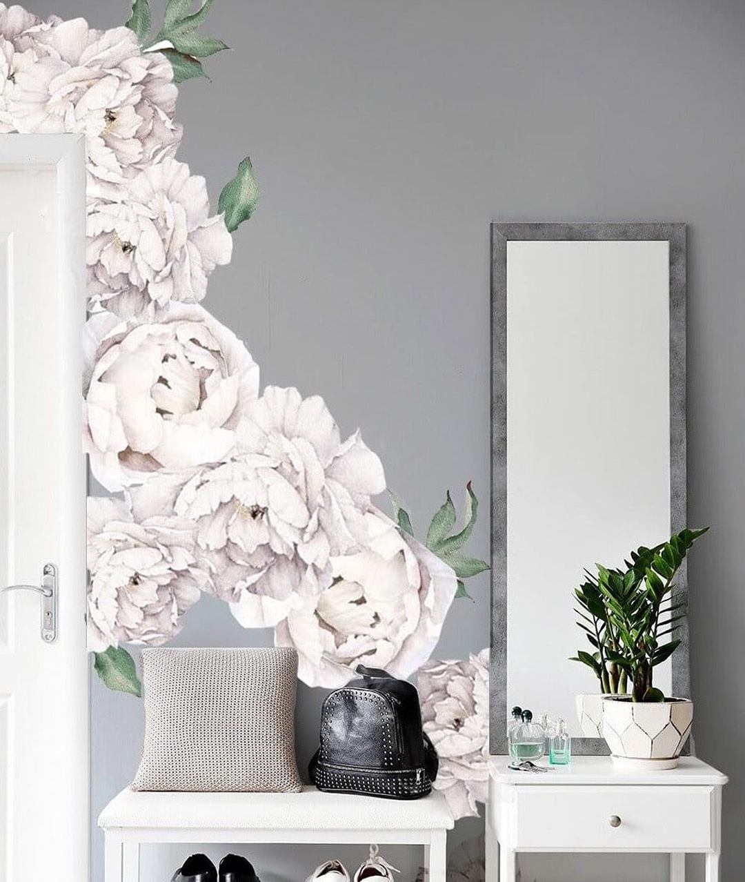 Peony Wallstickers- White – Wallpick