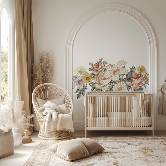 Kids Flowers Wall Sticker | Floral Decor for Children's Rooms – Wallpick
