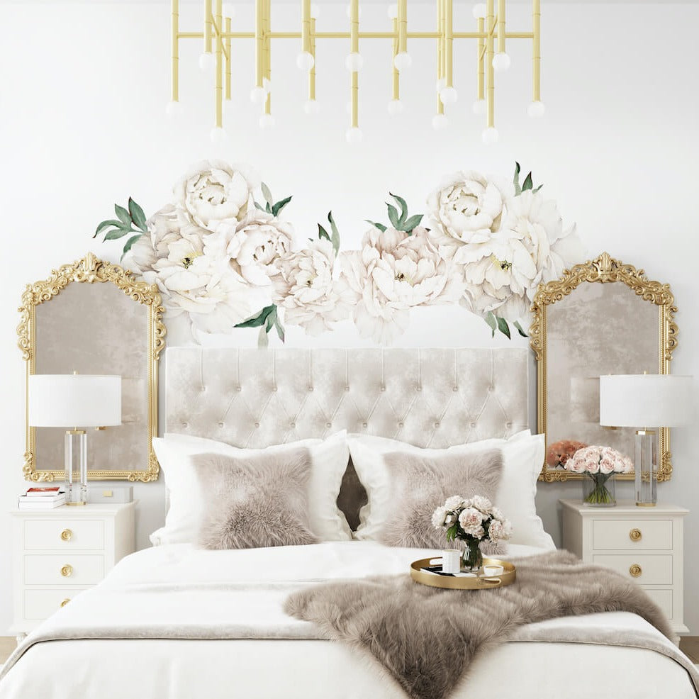 Peony Wallstickers- White – Wallpick